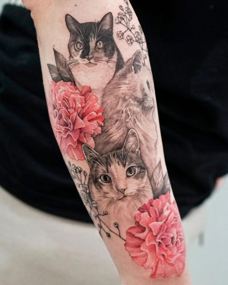 20 Cat Tattoo Ideas To Celebrate Your Furry Friend(s)