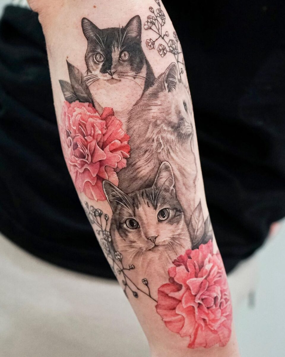 20 Cat Tattoo Ideas To Celebrate Your Furry Friend(s)