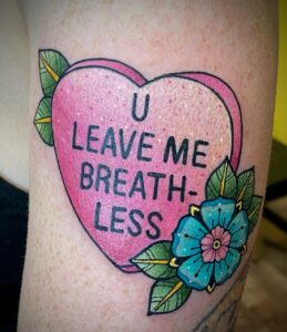 22 Cute Candy Heart Tattoos To Inspire Your Next Ink