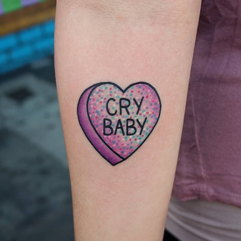 22 Cute Candy Heart Tattoos To Inspire Your Next Ink