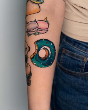 25 Donut Tattoo Ideas For The Cutest Ink Ever