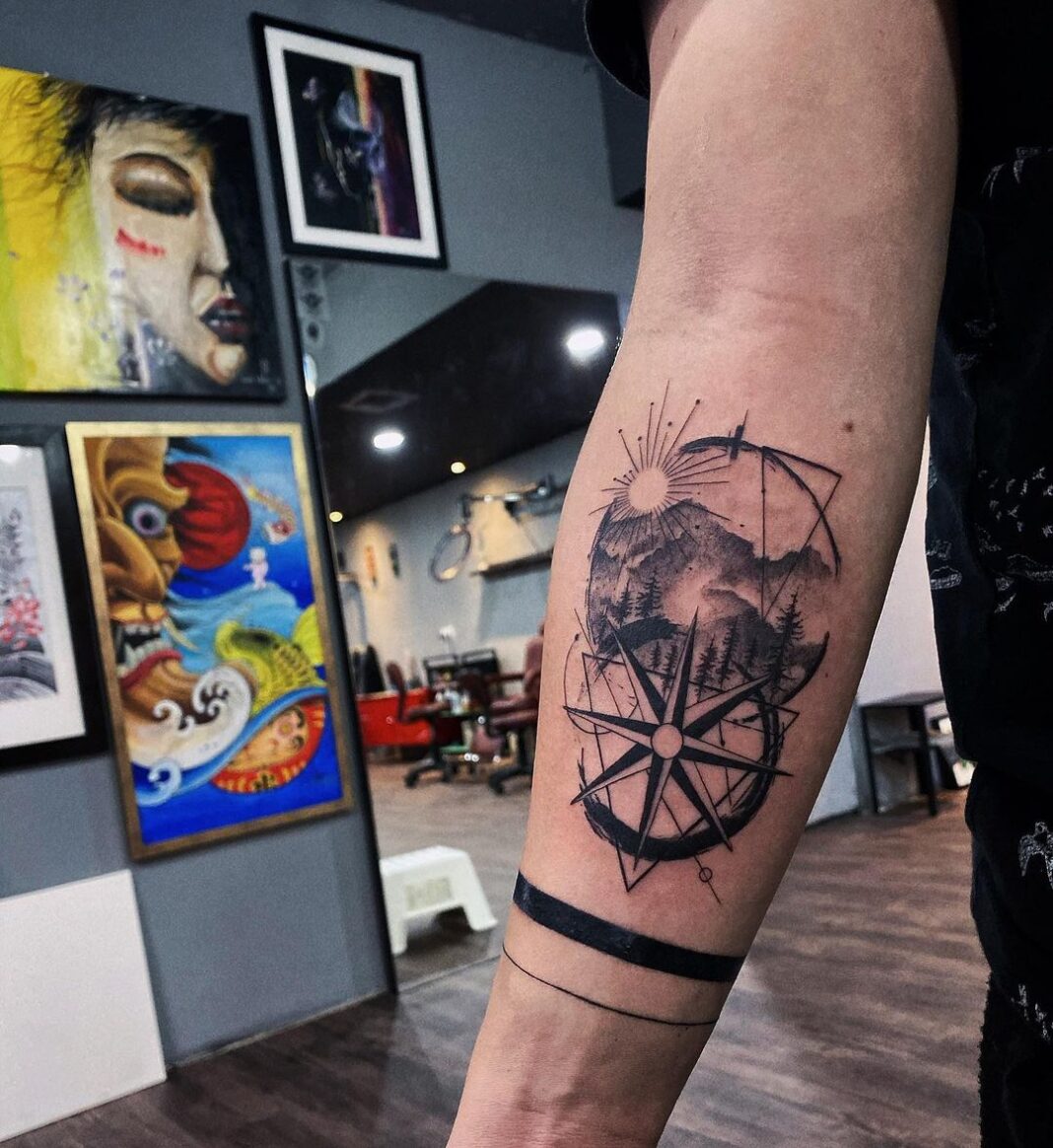 26 Compass Tattoo Ideas For The Traveler Within You