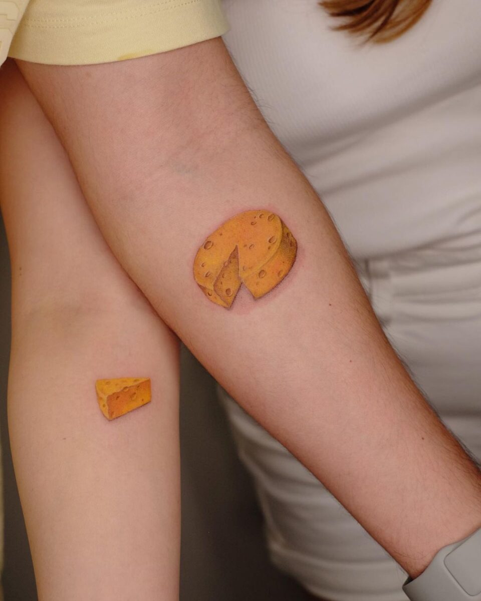 20 Charming Cheese Tattoos That Are Up To No Gouda