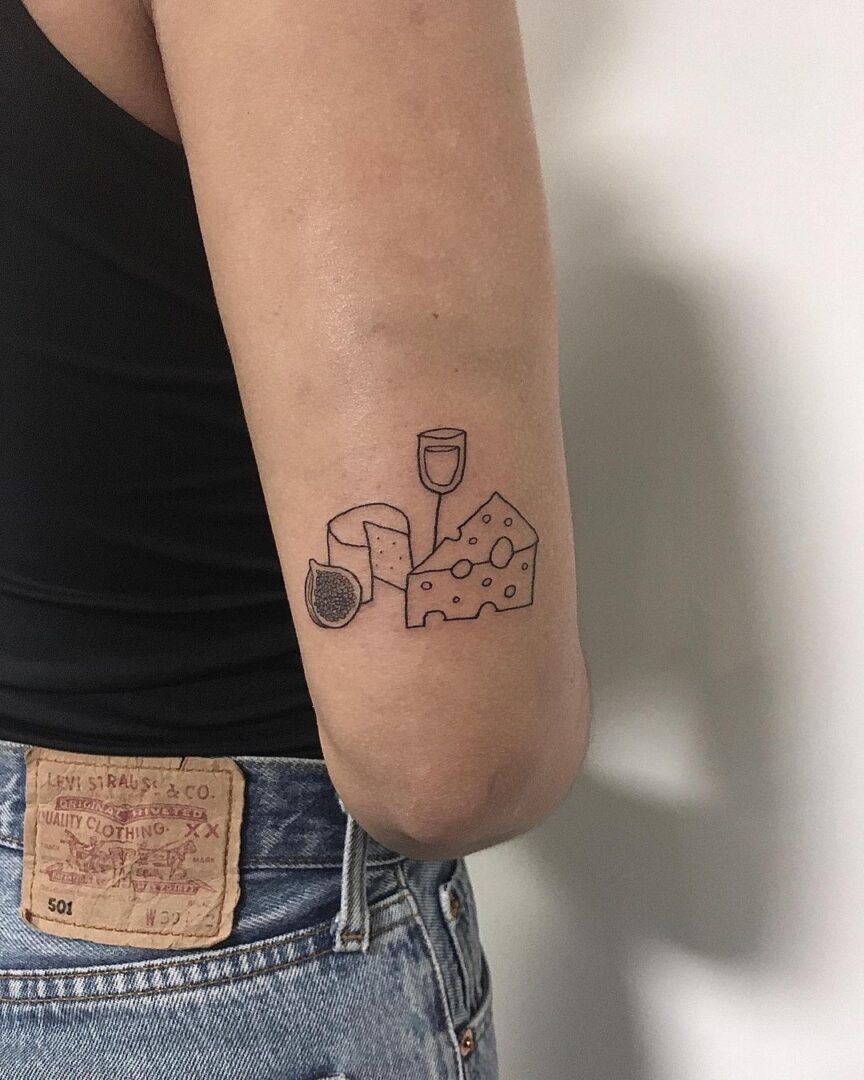 20 Charming Cheese Tattoos That Are Up To No Gouda