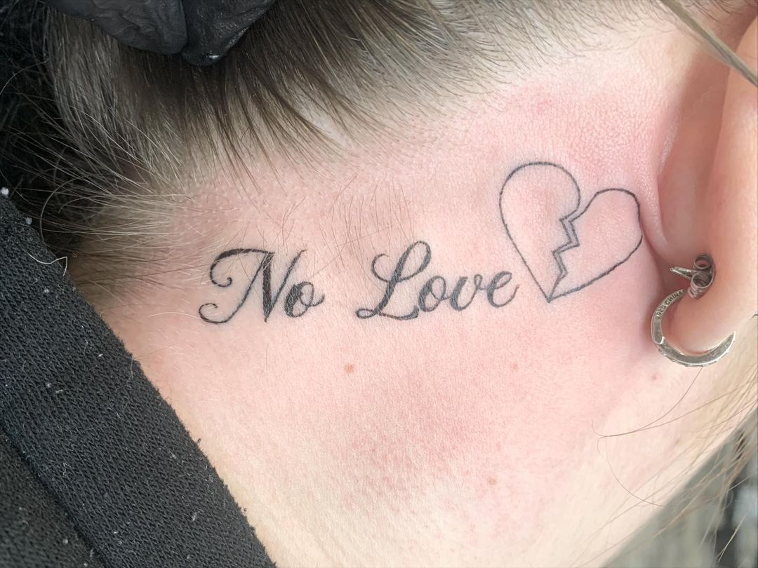 20 No Love Tattoo Ideas To Mark All The Heartbreaks