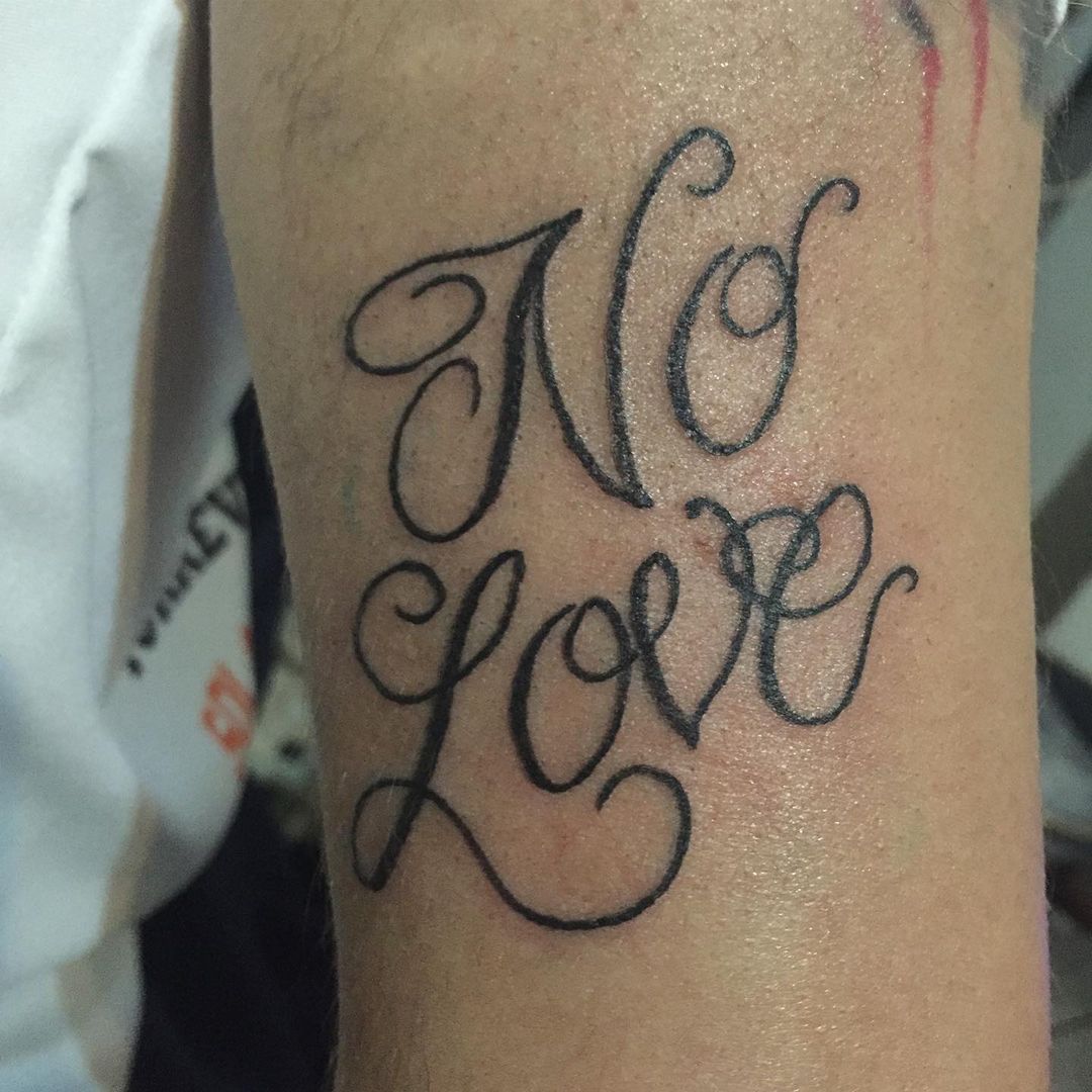 20 No Love Tattoo Ideas To Mark All The Heartbreaks