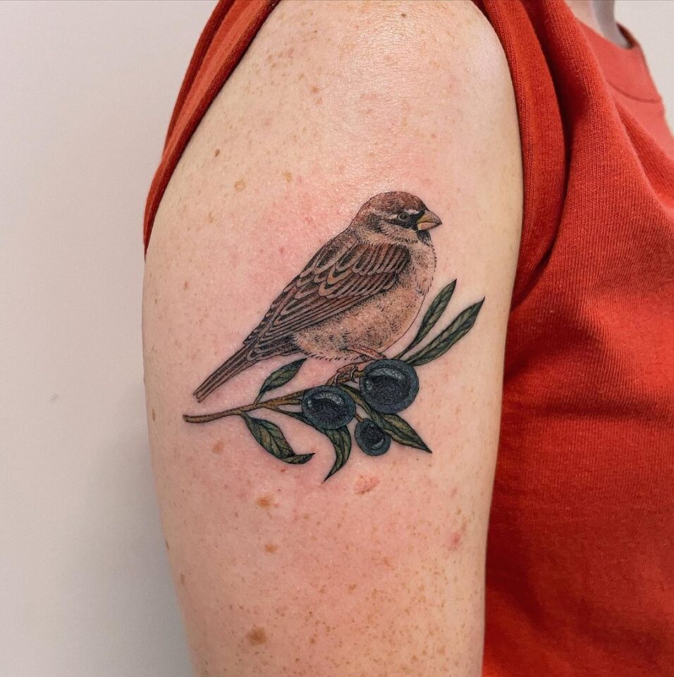 20 Sparrow Tattoos You'll Want To Add To Your Ink Collection