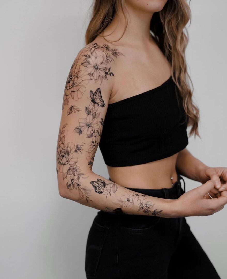 21 Tattoo Sleeves For Women From Feminine To Edgy