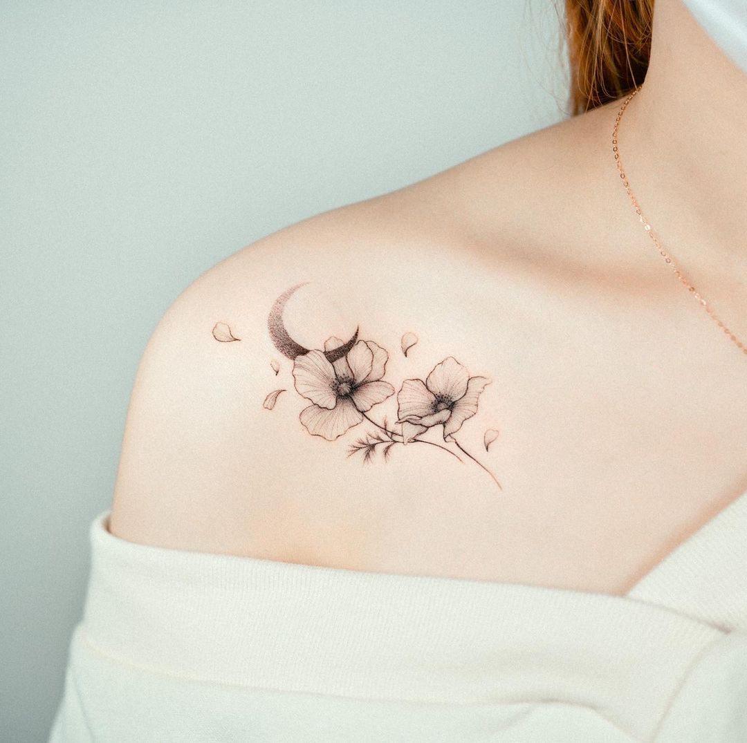 22 Pretty Poppy Flower Tattoos We Can't Stop Staring At