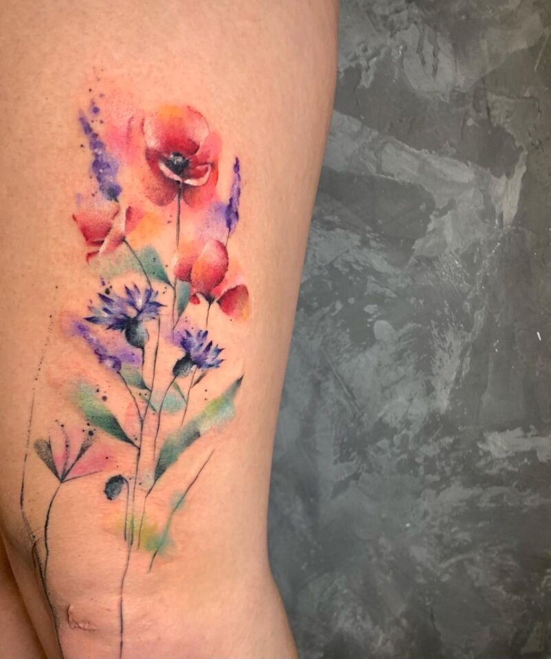 22 Pretty Poppy Flower Tattoos We Can't Stop Staring At