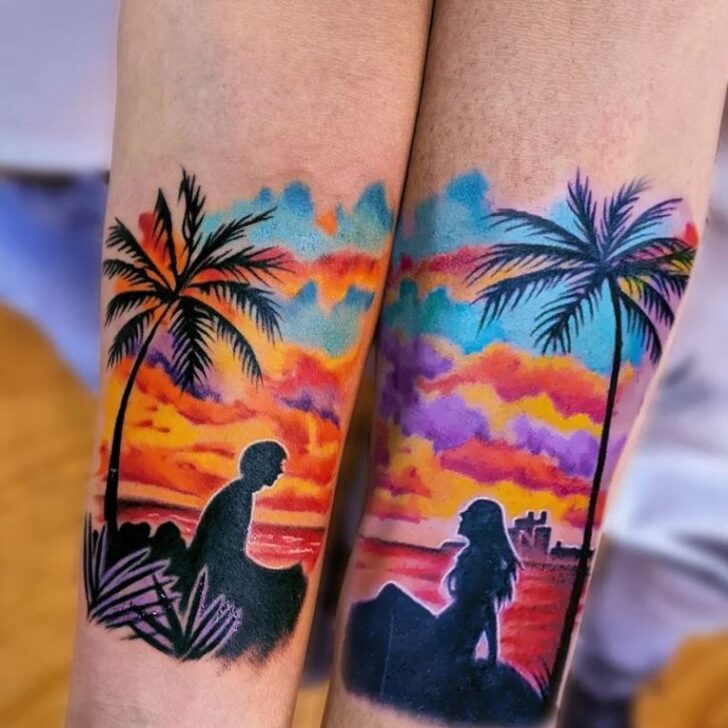 23 Sunset Tattoo Ideas For All The Nature Lovers Out There