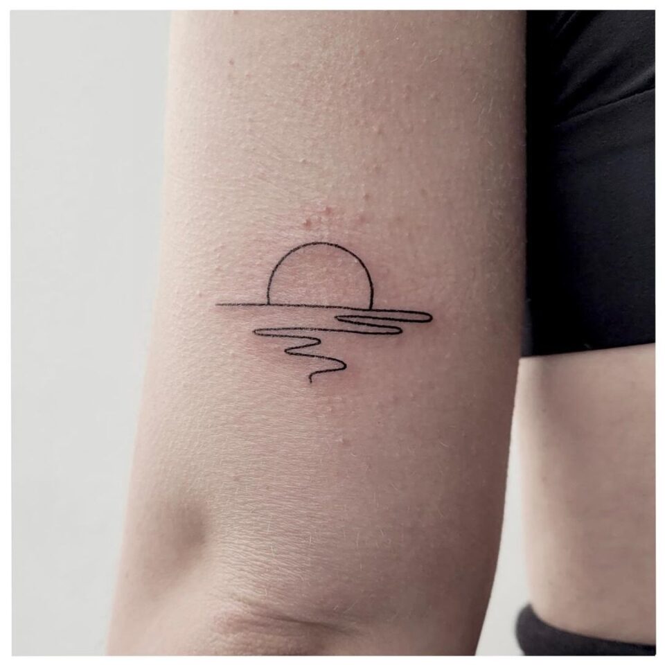 23 Sunset Tattoo Ideas For All The Nature Lovers Out There