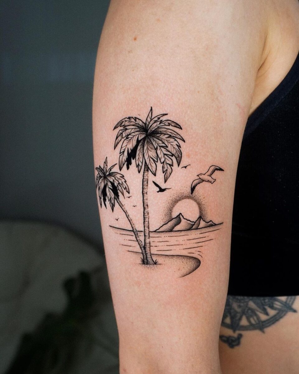 23 Sunset Tattoo Ideas For All The Nature Lovers Out There