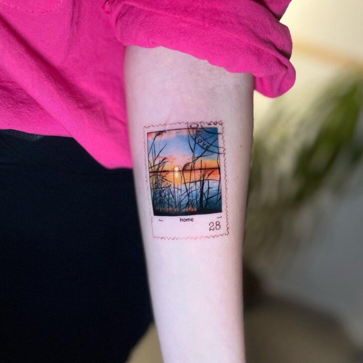 23 Sunset Tattoo Ideas For All The Nature Lovers Out There