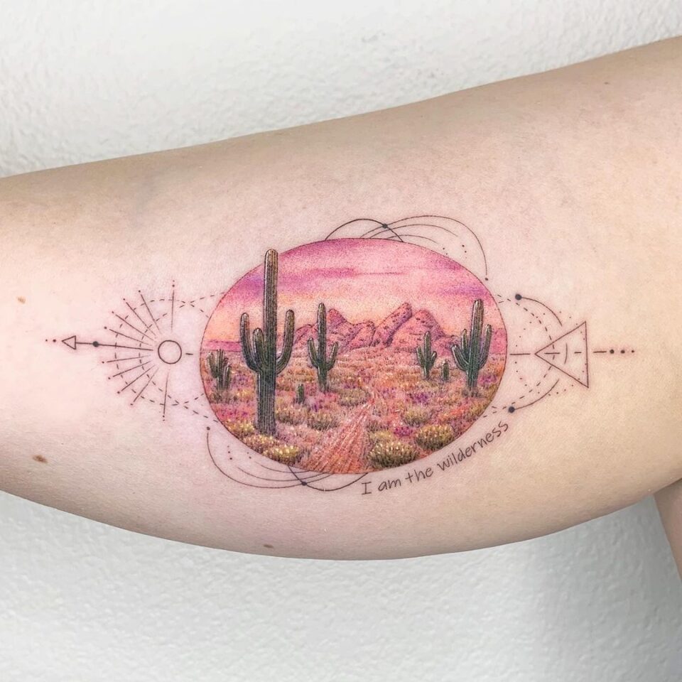 23 Sunset Tattoo Ideas For All The Nature Lovers Out There