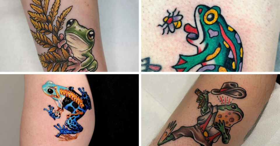 24 Frog Tattoo Designs For Your Protective Familiar