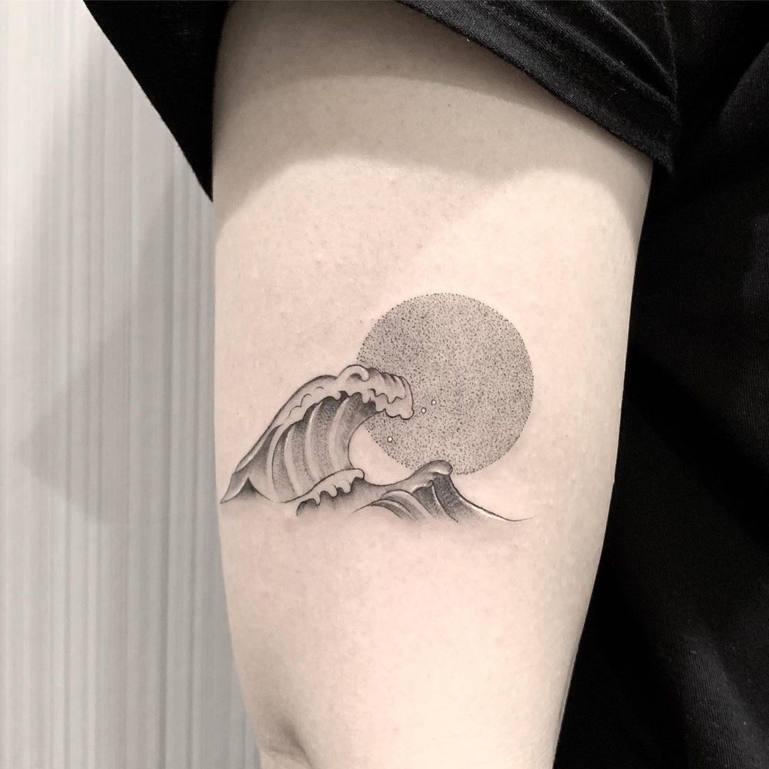 24 Wave And Sun Tattoo Ideas And The Meaning Behind Them