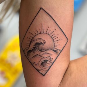 24 Wave And Sun Tattoo Ideas And The Meaning Behind Them