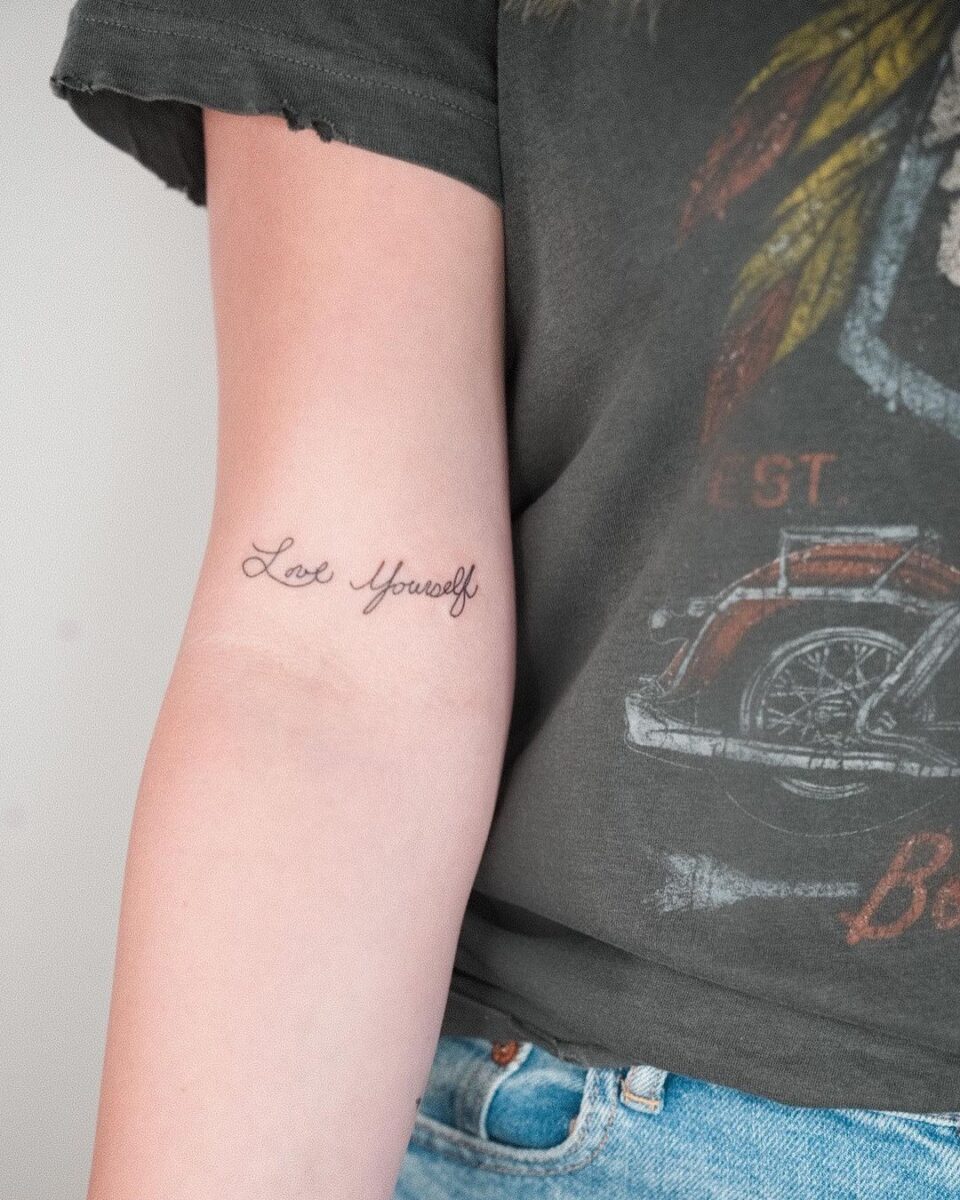 25 Hearty Handwriting Tattoos That Will Last You A Lifetime