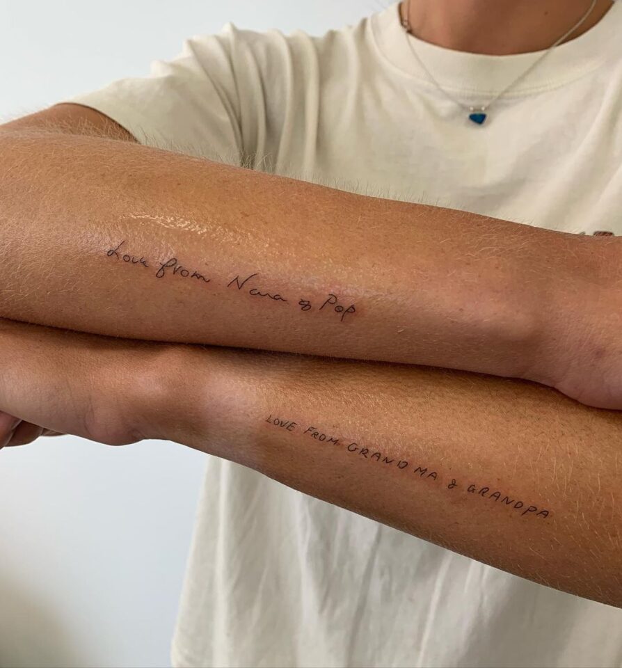 25 Hearty Handwriting Tattoos That Will Last You A Lifetime