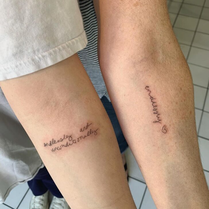 25 Hearty Handwriting Tattoos That Will Last You A Lifetime