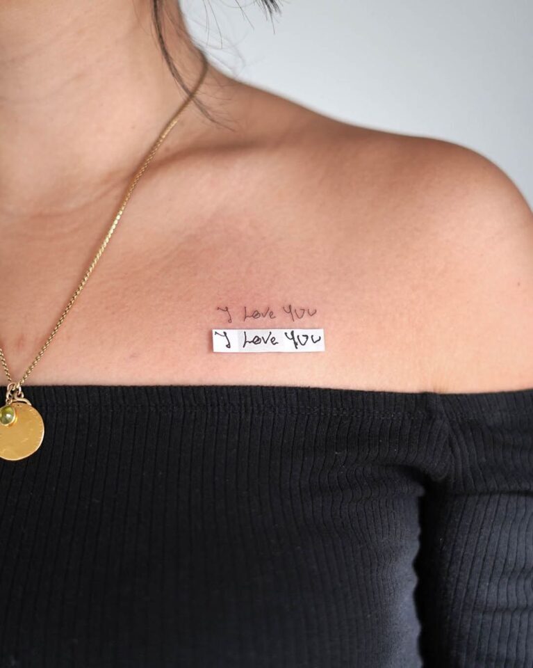 25 Hearty Handwriting Tattoos That Will Last You A Lifetime