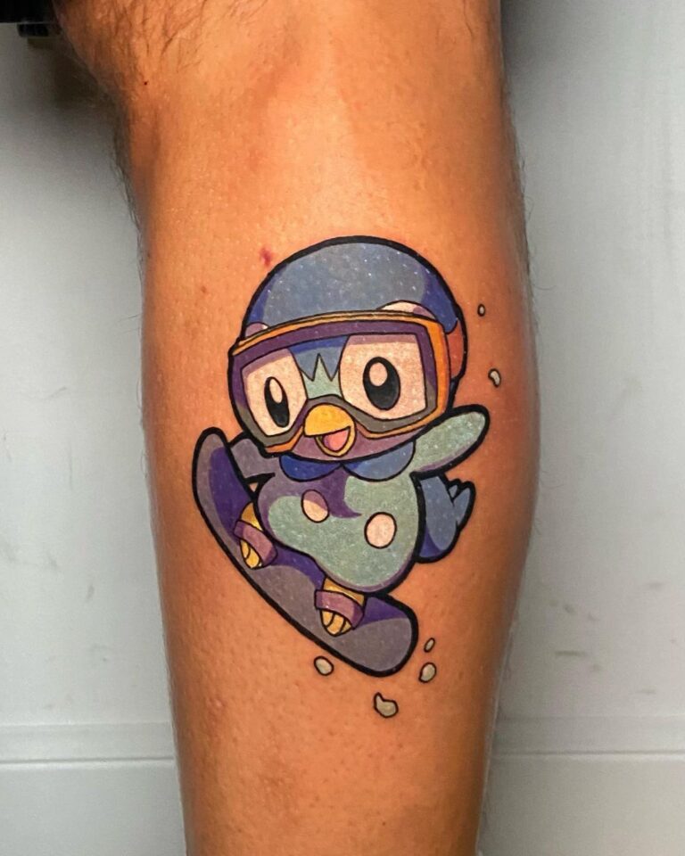 25 Snowboard Tattoos For The Winter Sports Lovers