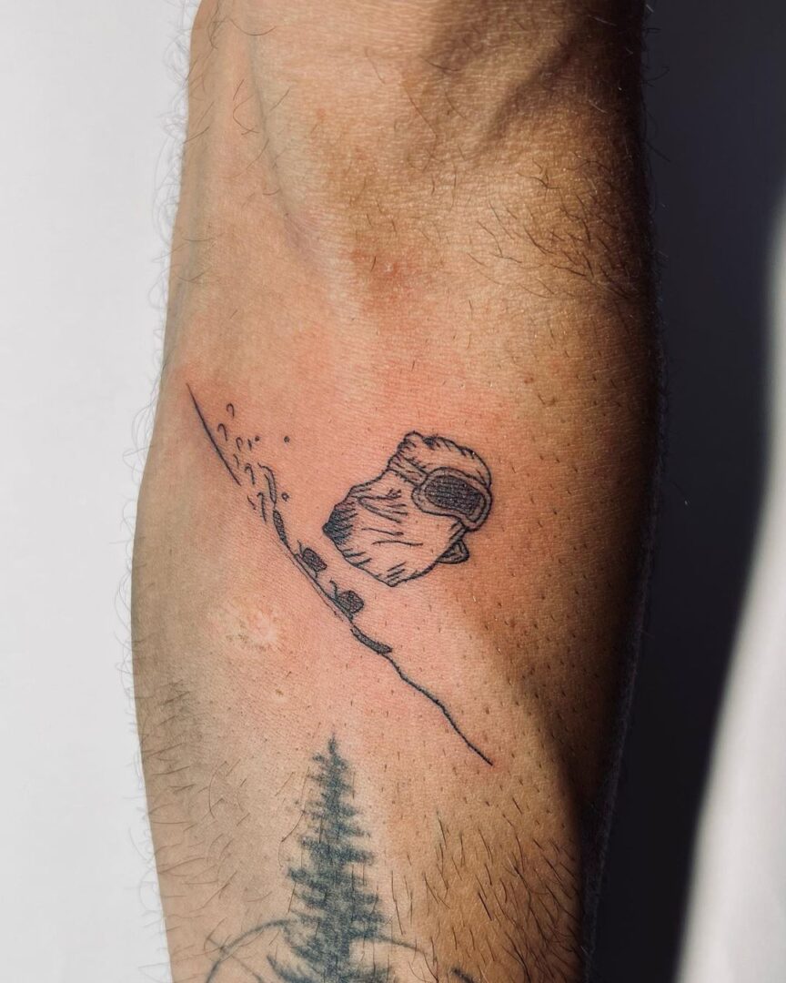 25 Snowboard Tattoos For The Winter Sports Lovers