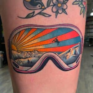 25 Snowboard Tattoos For The Winter Sports Lovers