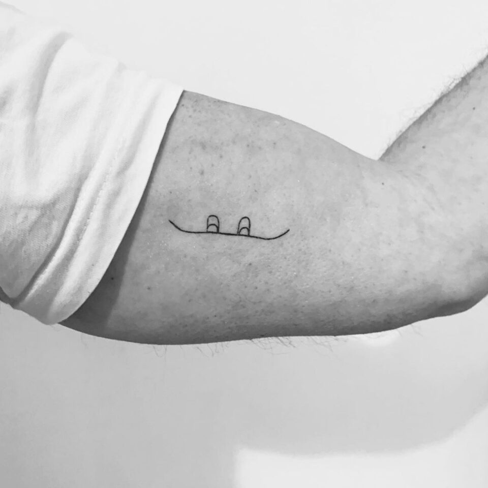 25 Snowboard Tattoos For The Winter Sports Lovers