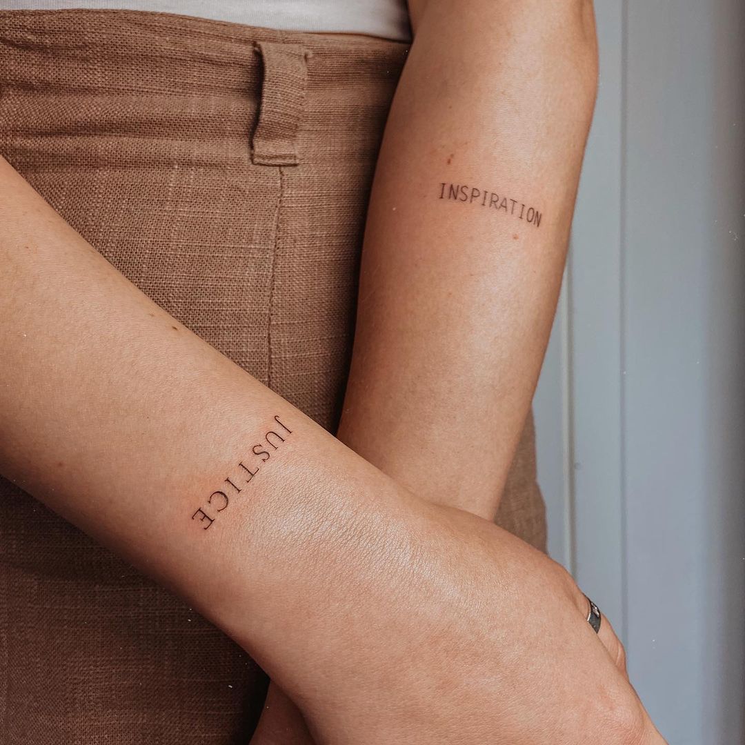 26 One-Word Tattoos That Attest To The Power Of Simplicity