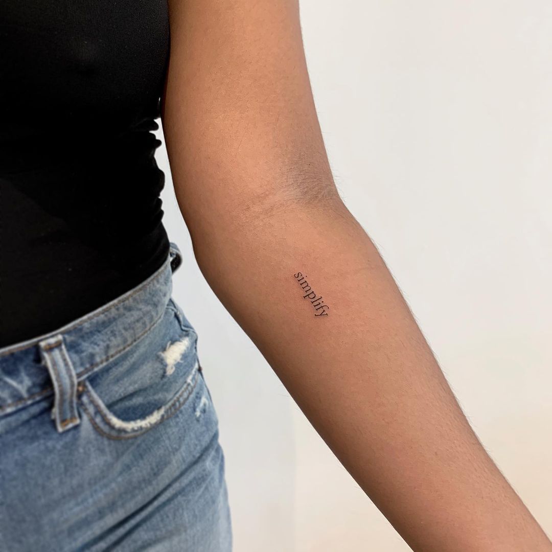 26 One-Word Tattoos That Attest To The Power Of Simplicity