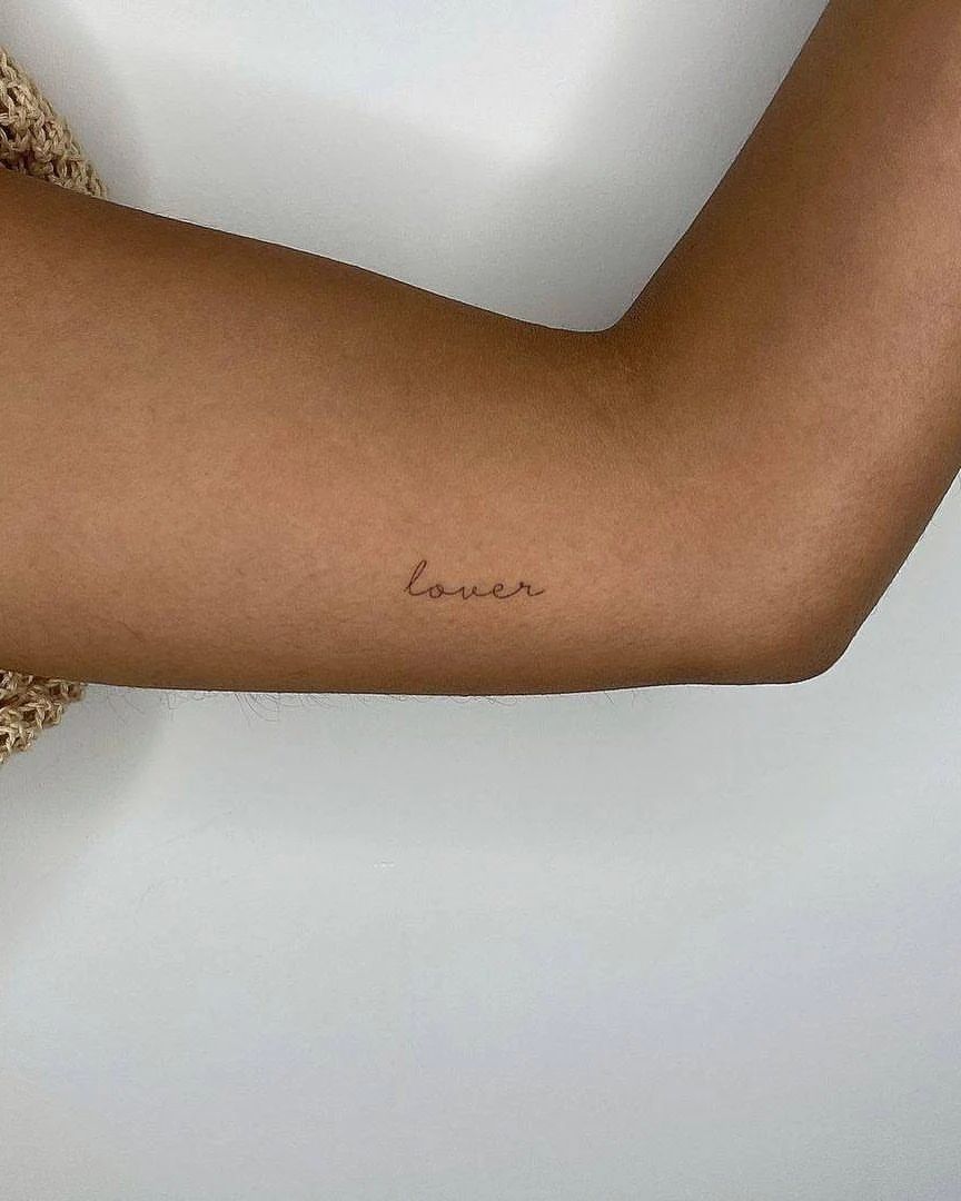 26 One-Word Tattoos That Attest To The Power Of Simplicity