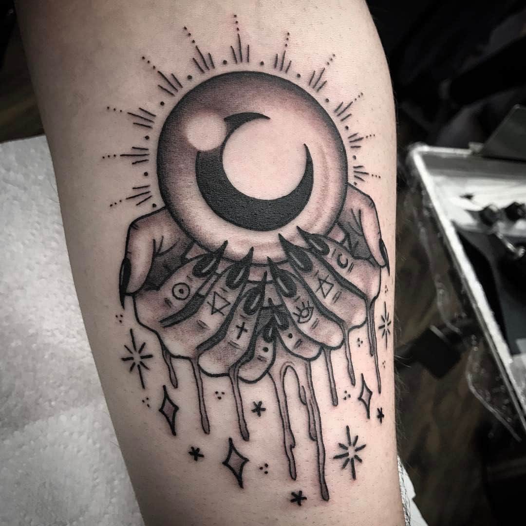24 Magical Ideas For Your Next Witch Hands Tattoo