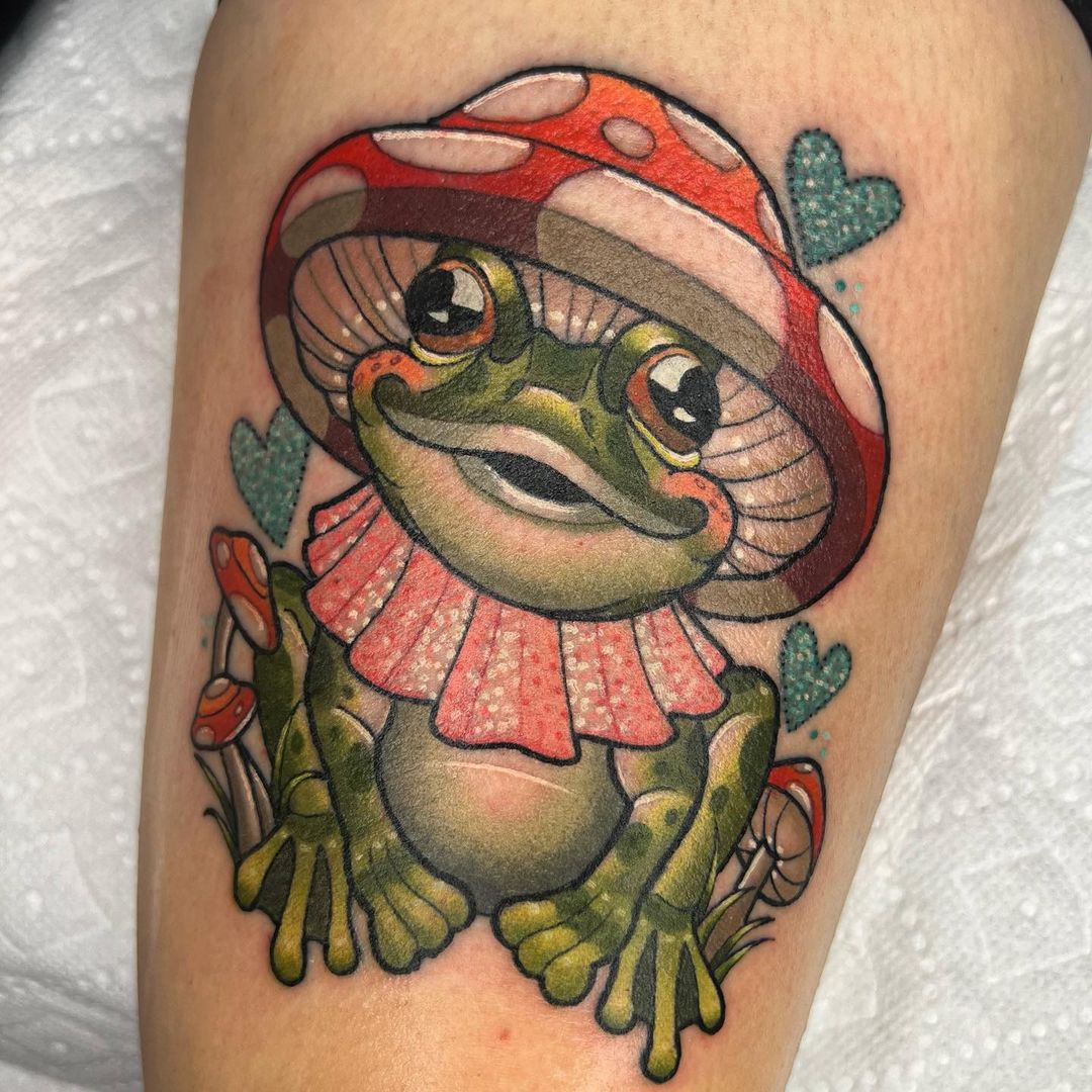 24 Frog Tattoo Designs For Your Protective Familiar