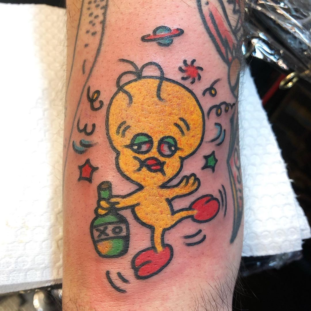 24 Tweety Bird Tattoo Ideas To Commemorate Your Childhood