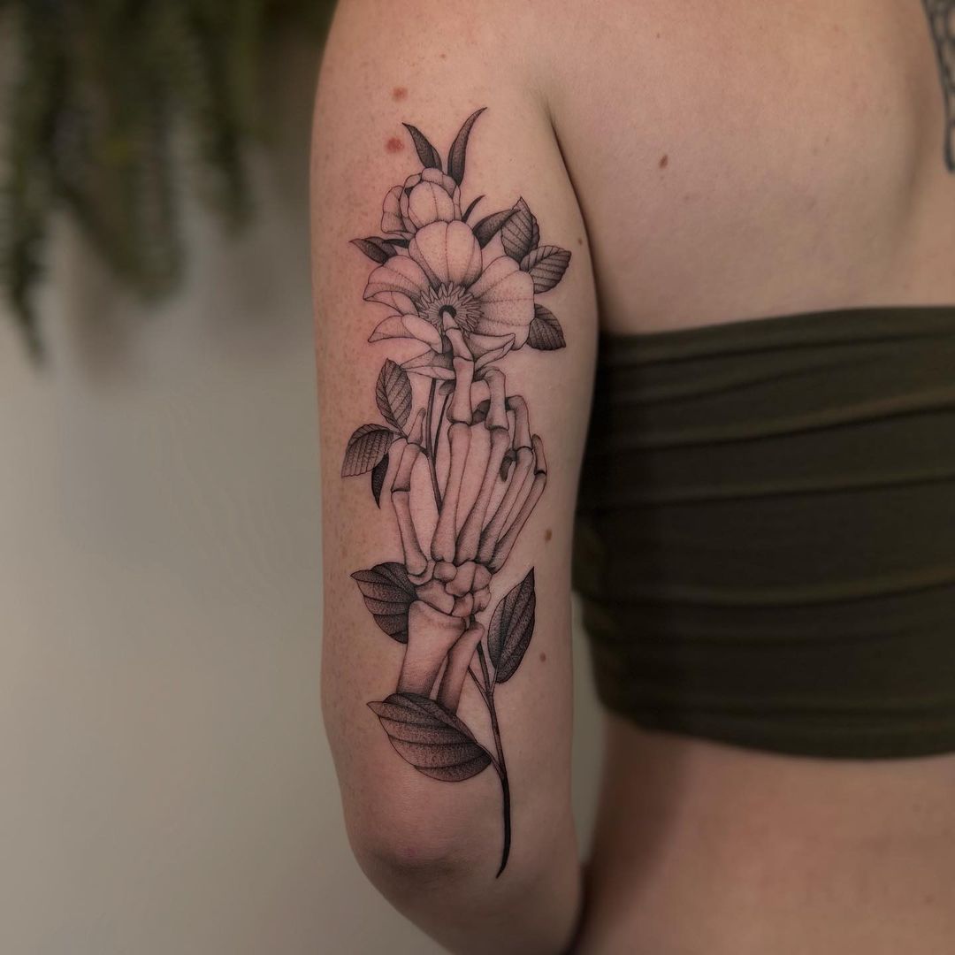 23 Skeleton Hand Tattoo Ideas To Connect With The Afterlife