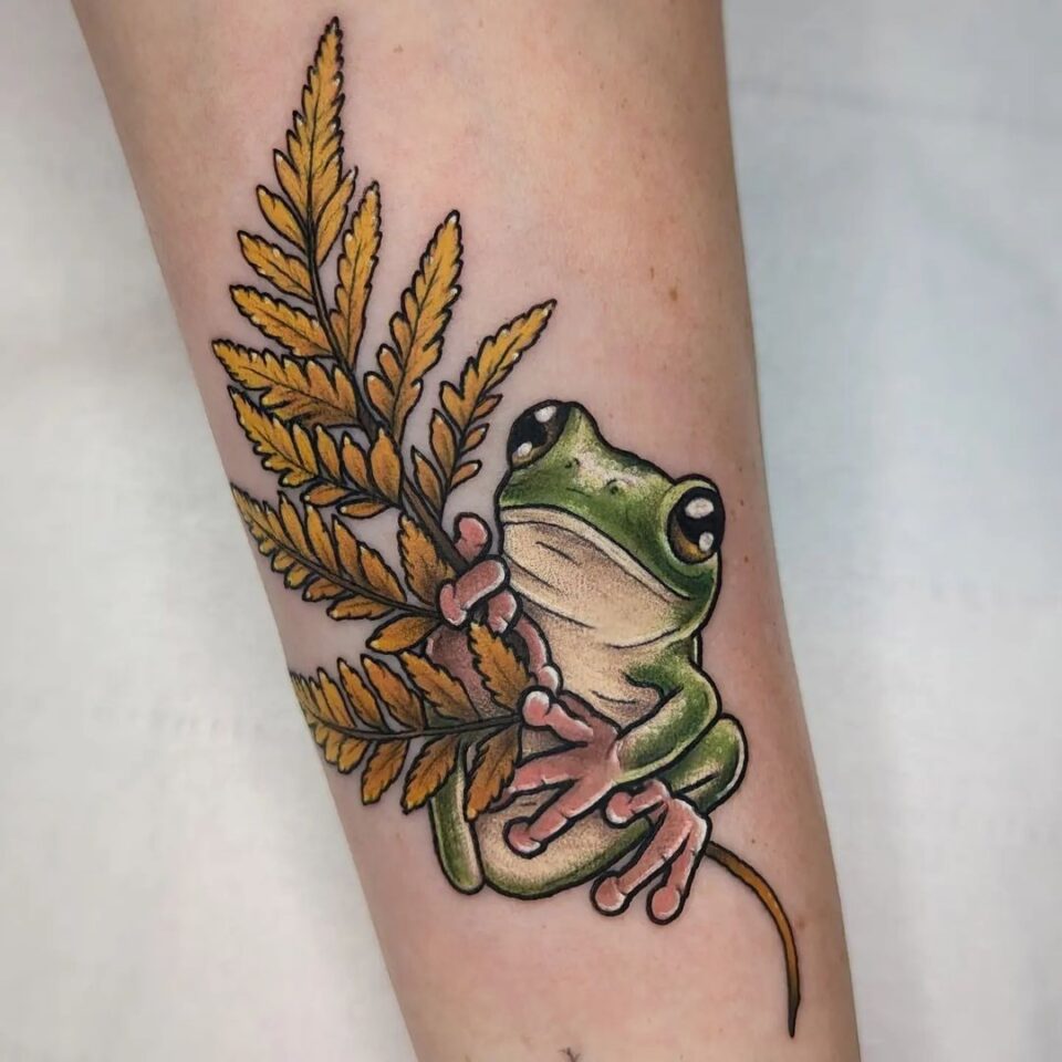 24 Frog Tattoo Designs For Your Protective Familiar