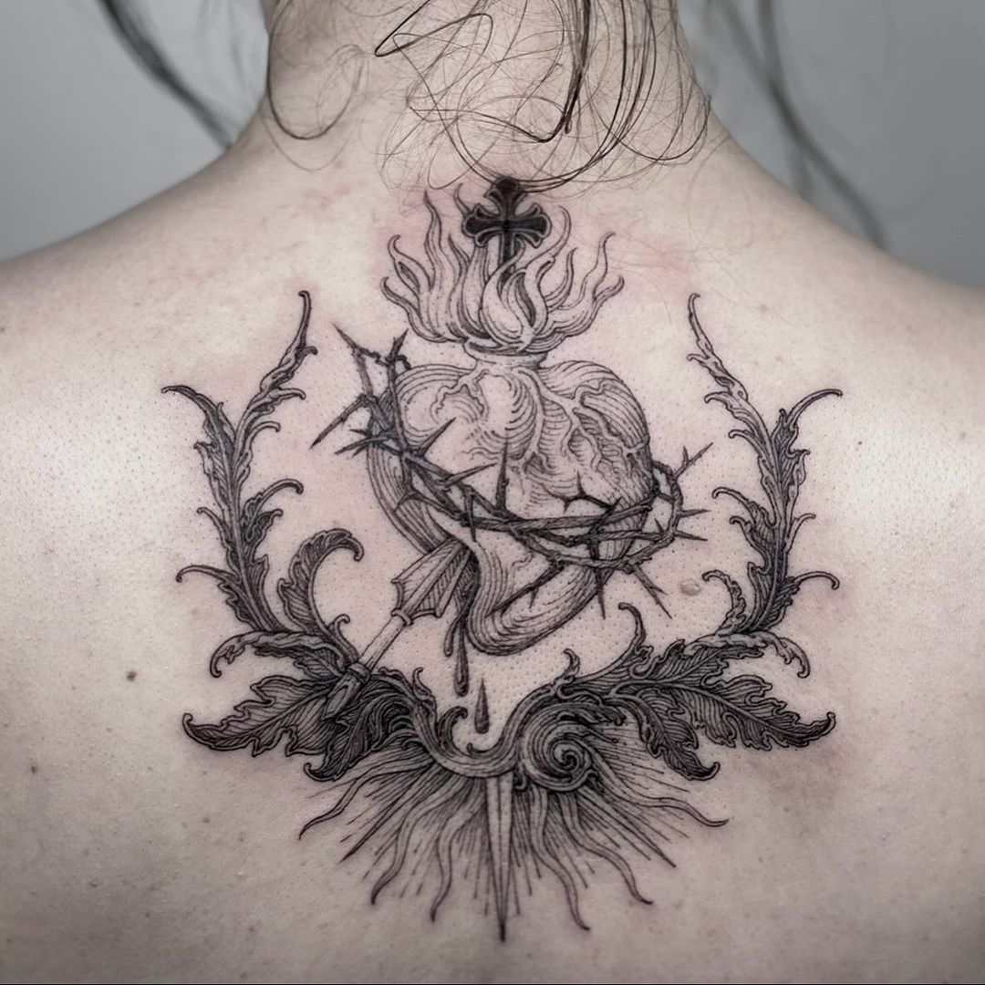 27 Sacred Heart Tattoos To Symbolize Your Devotion