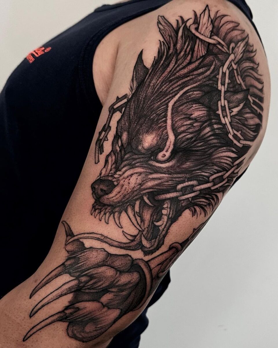 23 Wolf Tattoos For Men And Their Strong Devotion