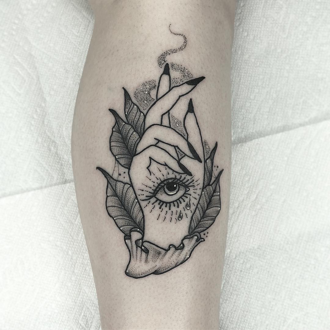 24 Magical Ideas For Your Next Witch Hands Tattoo