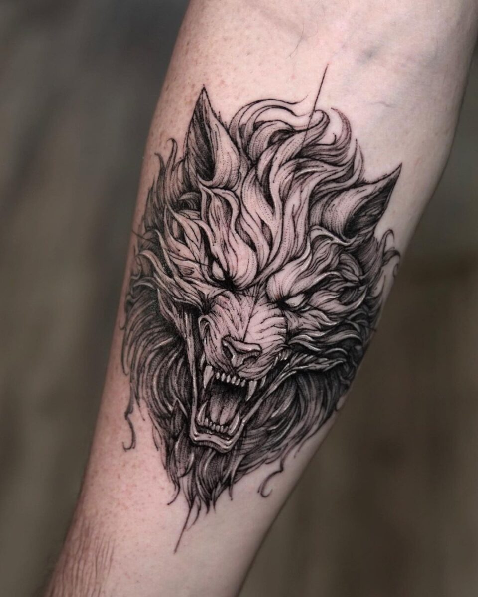 23 Wolf Tattoos For Men And Their Strong Devotion