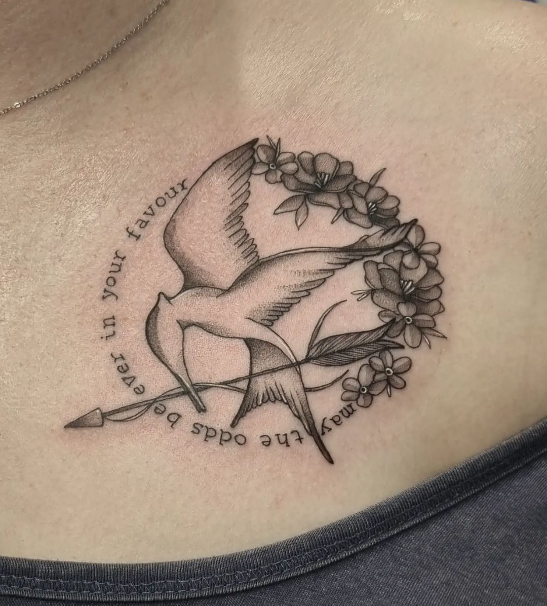 22 Incredible Hunger Games Tattoo Ideas Fit For Die-Hard Fans