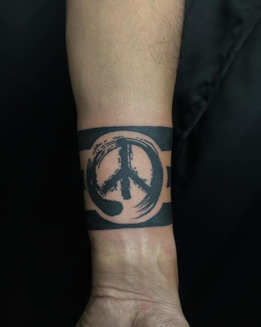20 Peace Sign Tattoo Designs For All The Pacifists