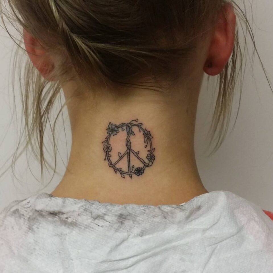 20 Peace Sign Tattoo Designs For All The Pacifists