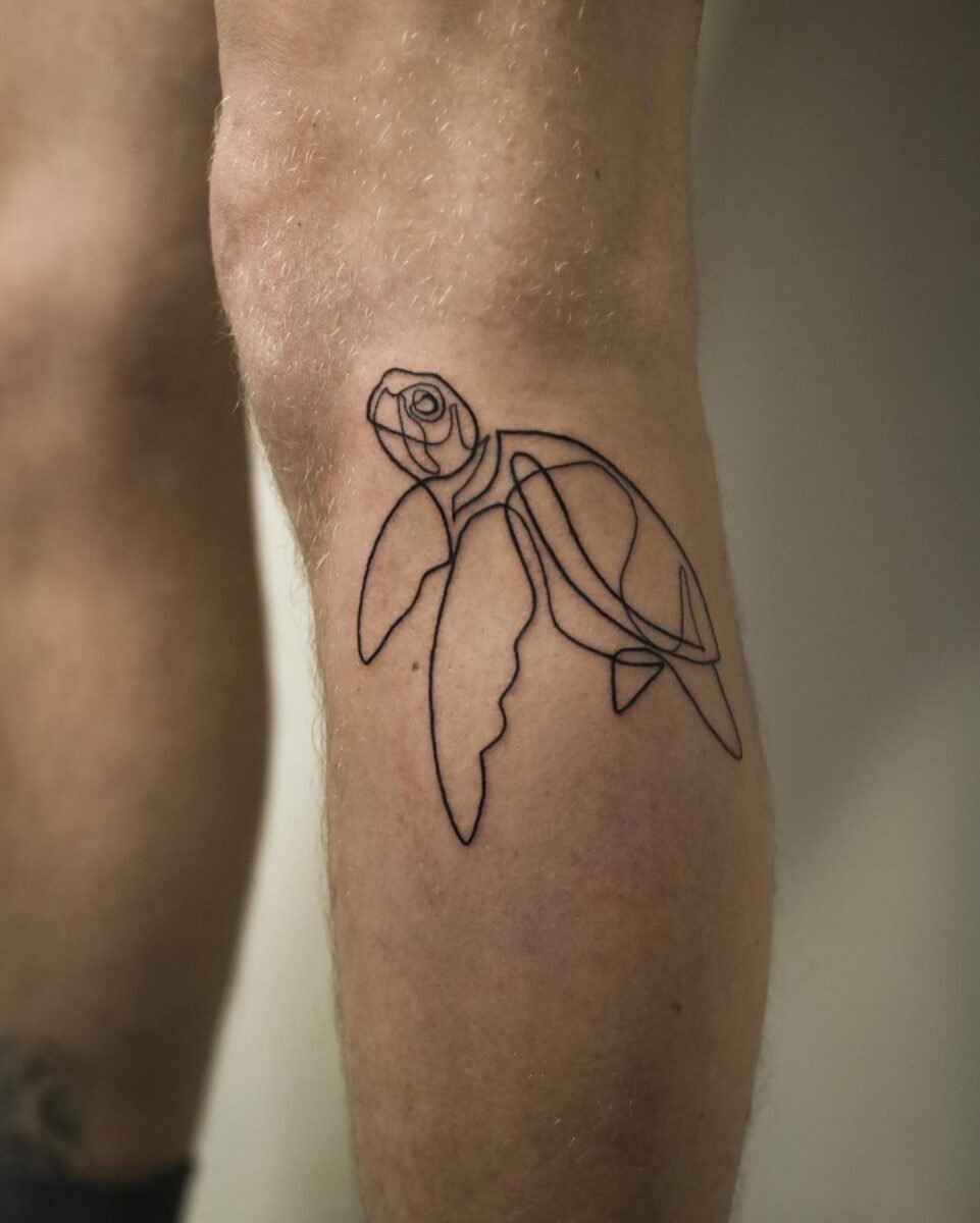 22 Snappy Sea Turtle Tattoos Guaranteed To Make A Splash