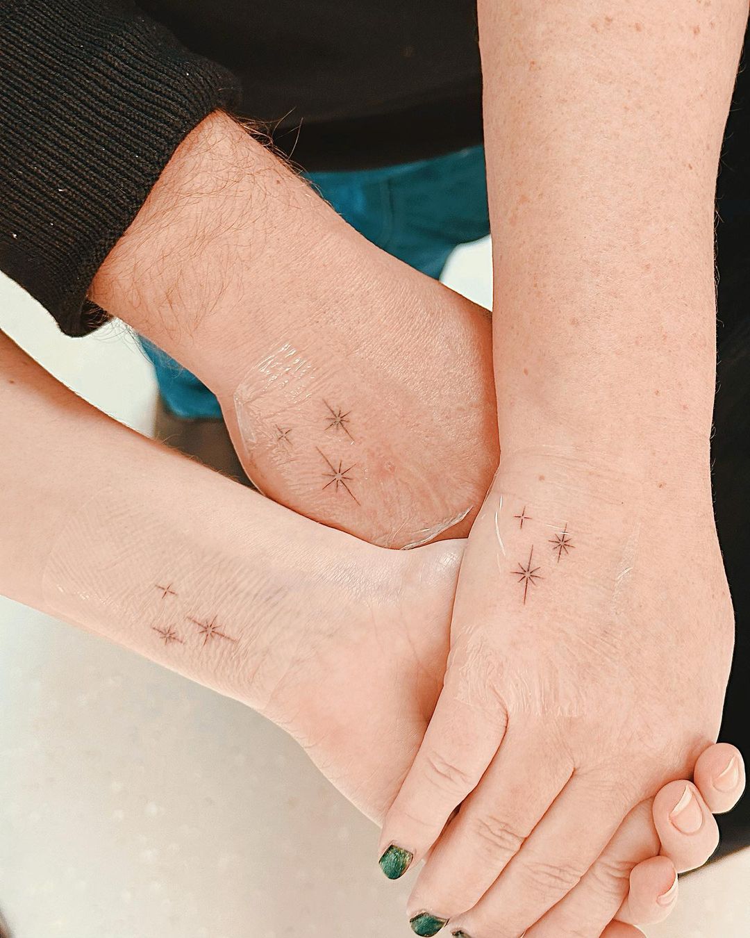 26 Magnificent Matching Tattoos To Say "I Love You" In Ink