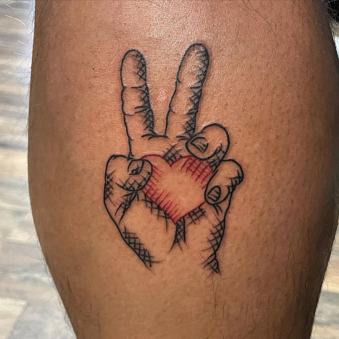 20 Peace Sign Tattoo Designs For All The Pacifists