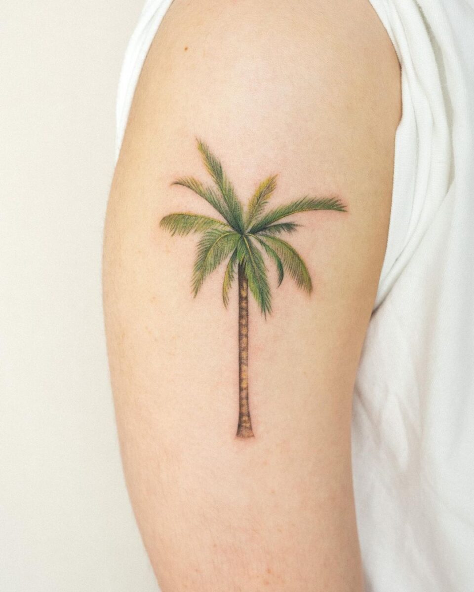 21 Powerful Palm Tree Tattoo Ideas For Lasting Summer Vibes