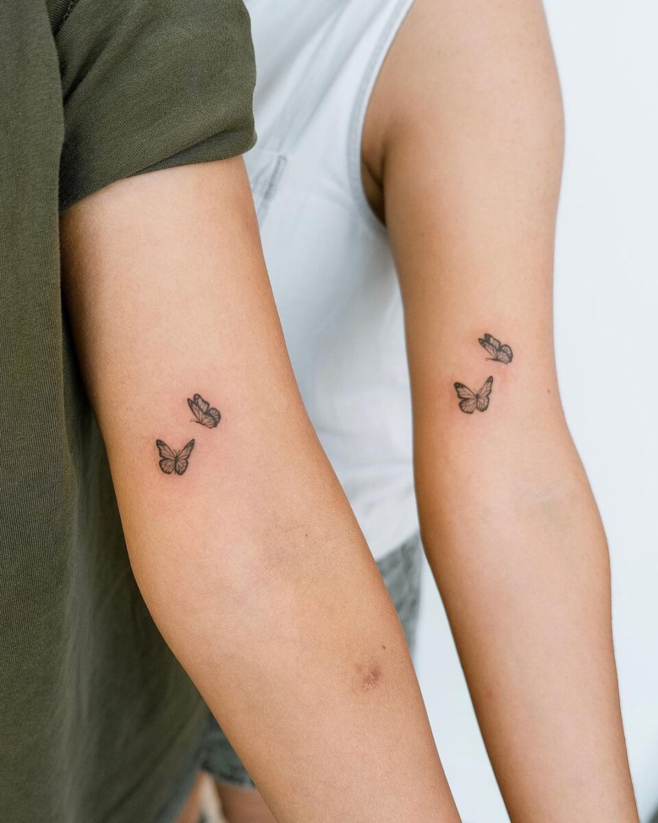 26 Magnificent Matching Tattoos To Say "I Love You" In Ink